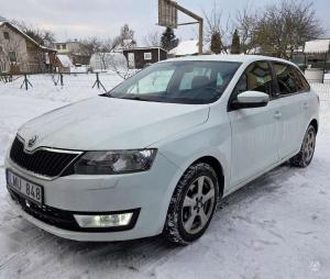 White Skoda Rapid 2016 in Panevezys, with an engine capacity of 1.42 L and mileage of 143 thousand km for 5500 €, photo  on AUTOMOTO.COM.LV