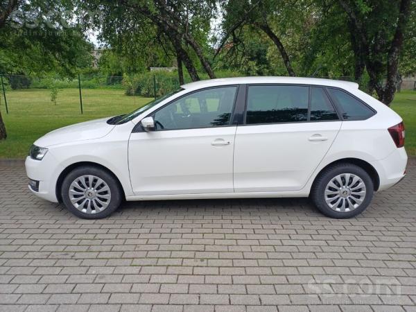 White Skoda Rapid 2019 in Riga, with an engine capacity of 1.00 L and mileage of 239 thousand km for 4990 €, photo 2 on AUTOMOTO.COM.LV