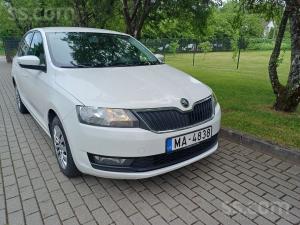 White Skoda Rapid 2019 in Riga, with an engine capacity of 1.00 L and mileage of 239 thousand km for 4990 €, photo 8 on AUTOMOTO.COM.LV