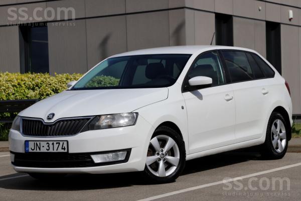 White Skoda Rapid 2014 in Tukums, with an engine capacity of 1.60 L and mileage of 320 thousand km for 2350 €, photo 2 on AUTOMOTO.COM.LV