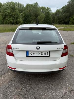 White Skoda Rapid 2015 in Riga, with an engine capacity of 1.60 L and mileage of 271 thousand km for 3250 €, photo 3 on AUTOMOTO.COM.LV