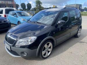 Black Skoda Roomster Scout 2012 in Klaipeda, with an engine capacity of 1.20 L and mileage of 158 thousand km for 3500 €, photo  on AUTOMOTO.COM.LV