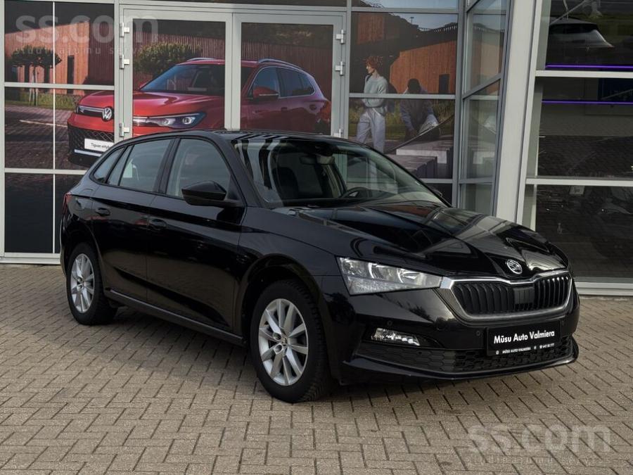 Black Skoda Scala 2021 in Valmiera, with an engine capacity of 1.00 L and mileage of 118 thousand km for 11900 €, photo 1 on AUTOMOTO.COM.LV