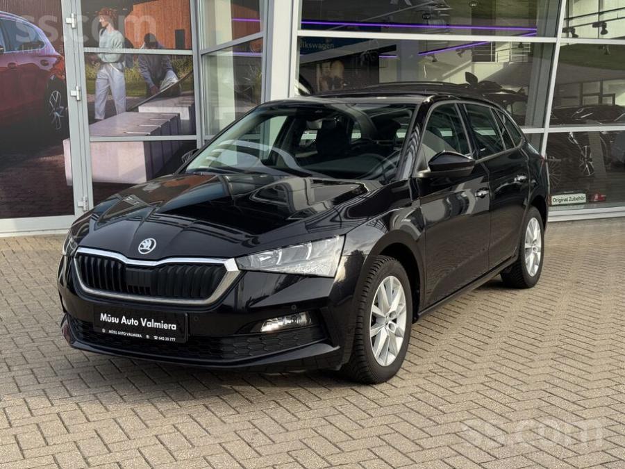 Black Skoda Scala 2021 in Valmiera, with an engine capacity of 1.00 L and mileage of 118 thousand km for 11900 €, photo 4 on AUTOMOTO.COM.LV