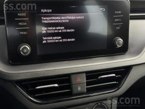 Black Skoda Scala 2021 in Valmiera, with an engine capacity of 1.00 L and mileage of 118 thousand km for 11900 €, photo 16 on AUTOMOTO.COM.LV