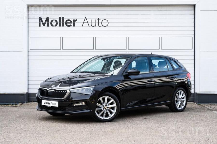 Black Skoda Scala 2021 in Riga, with an engine capacity of 1.50 L and mileage of 126 thousand km for 15250 €, photo 1 on AUTOMOTO.COM.LV