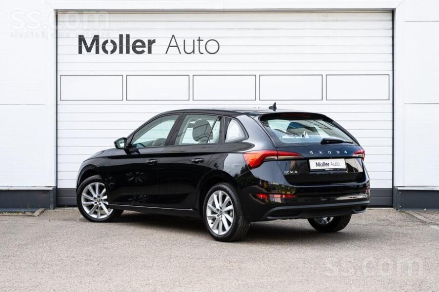 Black Skoda Scala 2021 in Riga, with an engine capacity of 1.50 L and mileage of 126 thousand km for 15250 €, photo 5 on AUTOMOTO.COM.LV