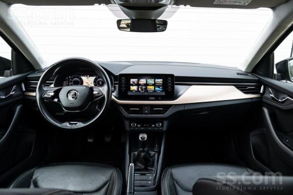 Black Skoda Scala 2021 in Riga, with an engine capacity of 1.50 L and mileage of 126 thousand km for 15250 €, photo 9 on AUTOMOTO.COM.LV