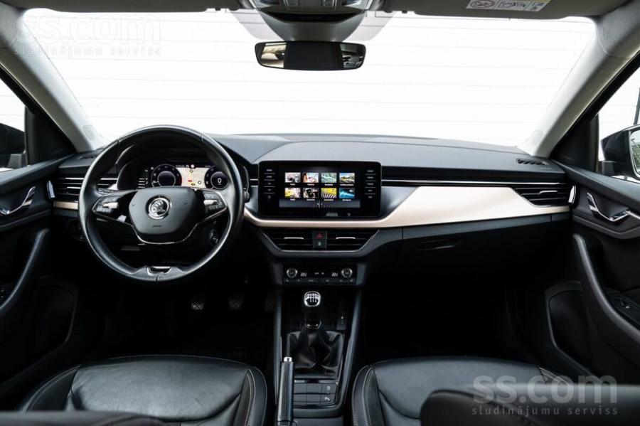 Black Skoda Scala 2021 in Riga, with an engine capacity of 1.50 L and mileage of 126 thousand km for 15250 €, photo 10 on AUTOMOTO.COM.LV