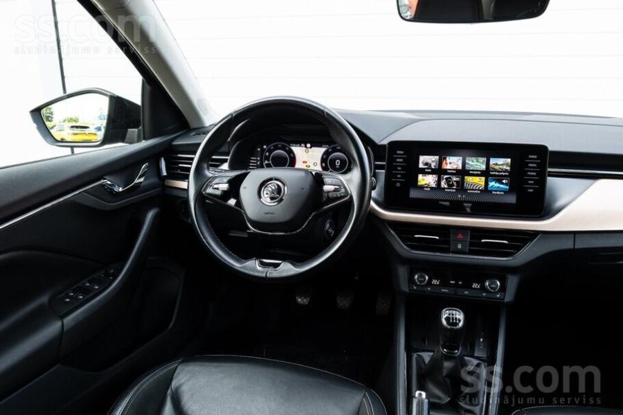 Black Skoda Scala 2021 in Riga, with an engine capacity of 1.50 L and mileage of 126 thousand km for 15250 €, photo 11 on AUTOMOTO.COM.LV