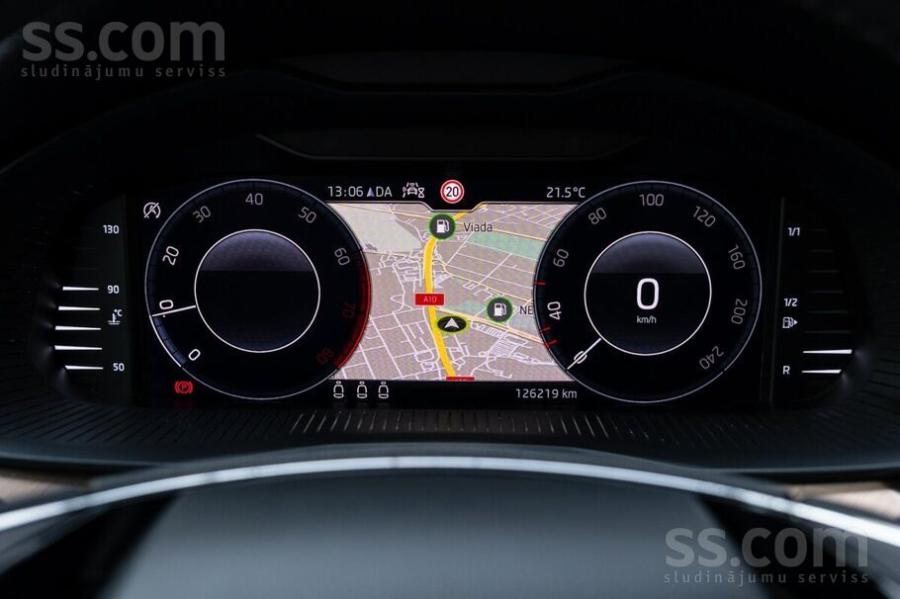 Black Skoda Scala 2021 in Riga, with an engine capacity of 1.50 L and mileage of 126 thousand km for 15250 €, photo 22 on AUTOMOTO.COM.LV