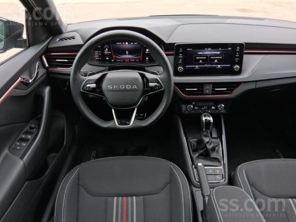 Black Skoda Scala 2026 in Riga, with an engine capacity of 1.00 L and mileage of 5 thousand km for 24300 €, photo 10 on AUTOMOTO.COM.LV
