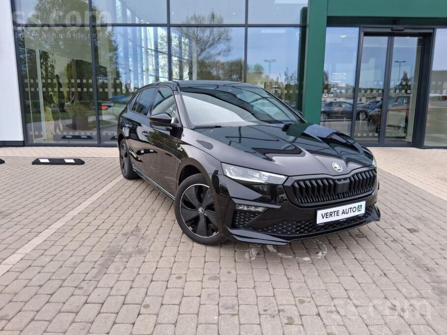 Black Skoda Scala 2026 in Riga, with an engine capacity of 1.00 L and mileage of 6 thousand km for 23900 €, photo 3 on AUTOMOTO.COM.LV
