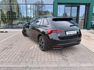Black Skoda Scala 2026 in Riga, with an engine capacity of 1.00 L and mileage of 6 thousand km for 23900 €, photo 4 on AUTOMOTO.COM.LV