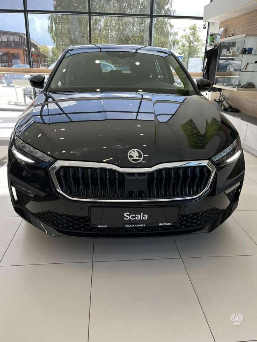 Black Skoda Scala 2026 in Kaunas, with an engine capacity of 1.00 L and mileage of 0 thousand km for 23610 €, photo 3 on AUTOMOTO.COM.LV