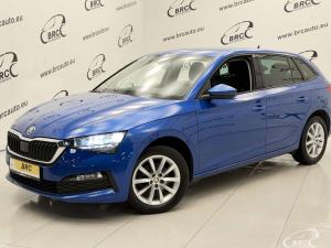 Blue Skoda Scala 2020 in Vilnius, with an engine capacity of 1.00 L and mileage of 188 thousand km for 10450 €, photo  on AUTOMOTO.COM.LV