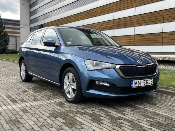 Blue Skoda Scala 2020 in Riga, with an engine capacity of 1.00 L and mileage of 83 thousand km for 13700 €, photo 2 on AUTOMOTO.COM.LV