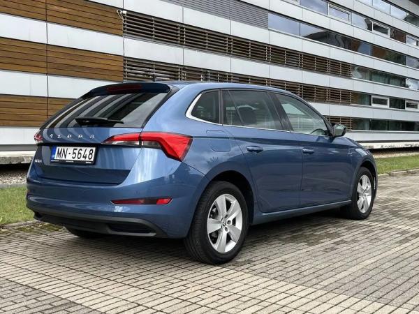 Blue Skoda Scala 2020 in Riga, with an engine capacity of 1.00 L and mileage of 83 thousand km for 13700 €, photo 6 on AUTOMOTO.COM.LV