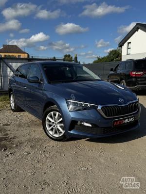 Blue Skoda Scala 2020 in Klaipeda, with an engine capacity of 1.00 L and mileage of 101 thousand km for 13200 €, photo  on AUTOMOTO.COM.LV