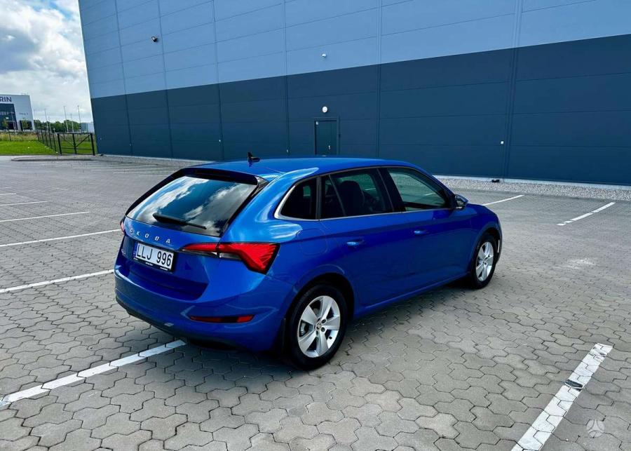 Blue Skoda Scala 2020 in Kaunas, with an engine capacity of 1.00 L and mileage of 70 thousand km for 13000 €, photo 5 on AUTOMOTO.COM.LV
