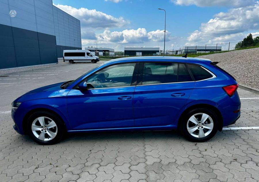 Blue Skoda Scala 2020 in Kaunas, with an engine capacity of 1.00 L and mileage of 70 thousand km for 13000 €, photo 8 on AUTOMOTO.COM.LV