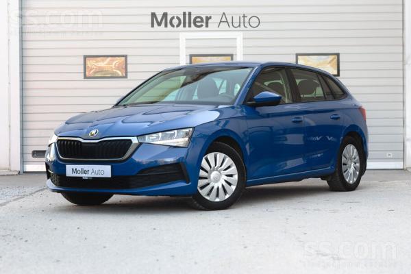 Blue Skoda Scala 2021 in Jelgava, with an engine capacity of 1.00 L and mileage of 122 thousand km for 10650 €, photo 1 on AUTOMOTO.COM.LV