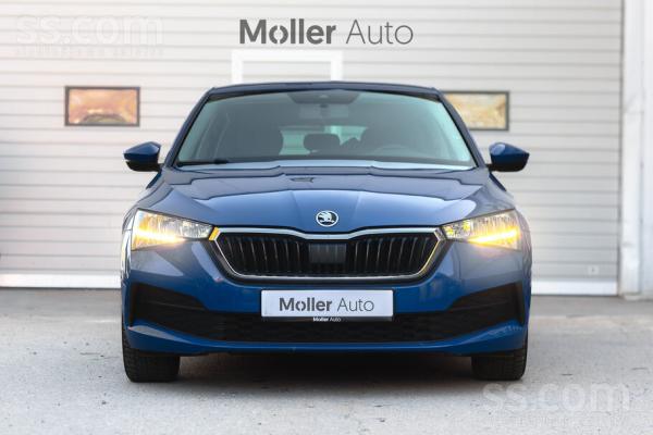 Blue Skoda Scala 2021 in Jelgava, with an engine capacity of 1.00 L and mileage of 122 thousand km for 10650 €, photo 4 on AUTOMOTO.COM.LV