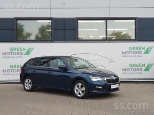 Blue Skoda Scala 2021 in Riga, with an engine capacity of 1.00 L and mileage of 75 thousand km for 13900 €, photo 4 on AUTOMOTO.COM.LV