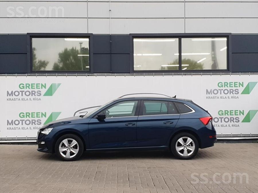 Blue Skoda Scala 2021 in Riga, with an engine capacity of 1.00 L and mileage of 75 thousand km for 13900 €, photo 5 on AUTOMOTO.COM.LV