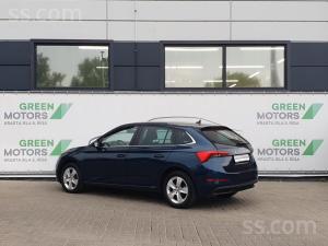 Blue Skoda Scala 2021 in Riga, with an engine capacity of 1.00 L and mileage of 75 thousand km for 13900 €, photo 7 on AUTOMOTO.COM.LV