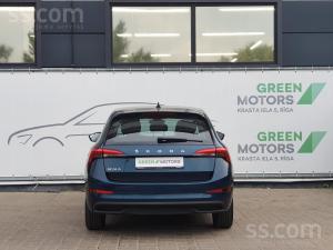 Blue Skoda Scala 2021 in Riga, with an engine capacity of 1.00 L and mileage of 75 thousand km for 13900 €, photo 8 on AUTOMOTO.COM.LV