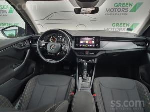 Blue Skoda Scala 2021 in Riga, with an engine capacity of 1.00 L and mileage of 75 thousand km for 13900 €, photo 10 on AUTOMOTO.COM.LV