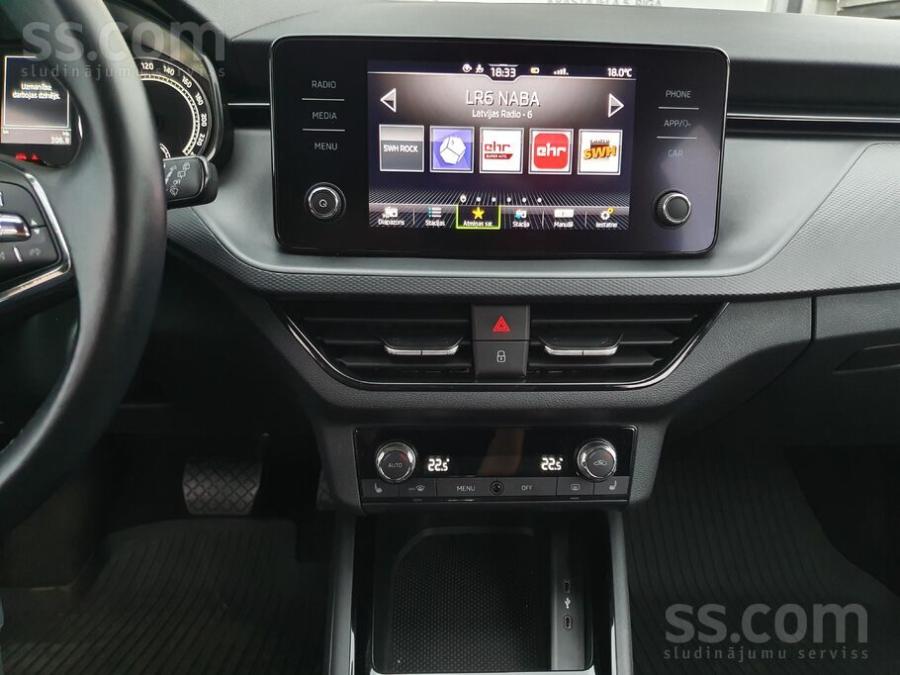 Blue Skoda Scala 2021 in Riga, with an engine capacity of 1.00 L and mileage of 75 thousand km for 13900 €, photo 18 on AUTOMOTO.COM.LV