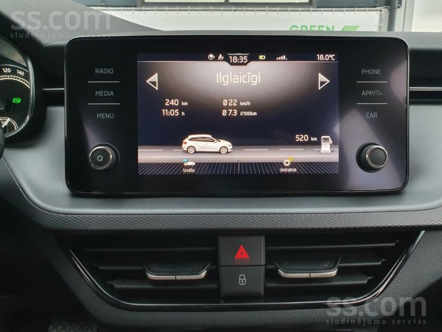 Blue Skoda Scala 2021 in Riga, with an engine capacity of 1.00 L and mileage of 75 thousand km for 13900 €, photo 26 on AUTOMOTO.COM.LV