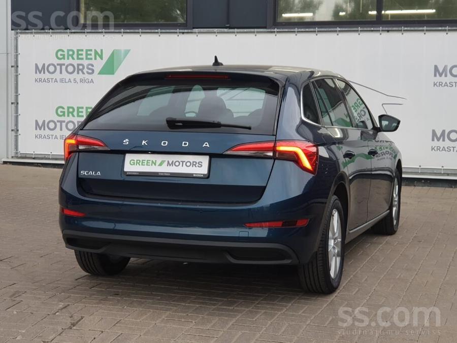 Blue Skoda Scala 2021 in Riga, with an engine capacity of 1.00 L and mileage of 75 thousand km for 13900 €, photo 35 on AUTOMOTO.COM.LV