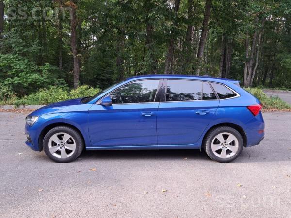 Blue Skoda Scala 2021 in Valka, with an engine capacity of 1.00 L and mileage of 94 thousand km for 12300 €, photo 3 on AUTOMOTO.COM.LV