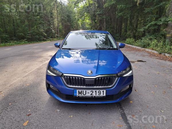 Blue Skoda Scala 2021 in Valka, with an engine capacity of 1.00 L and mileage of 94 thousand km for 12300 €, photo 6 on AUTOMOTO.COM.LV