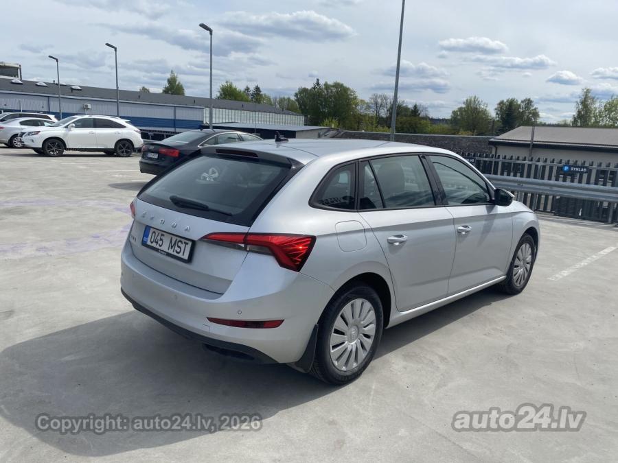 Grey Skoda Scala 2019 in Tallinn, with an engine capacity of 1.50 L and mileage of 94 thousand km for 10900 €, photo 4 on AUTOMOTO.COM.LV