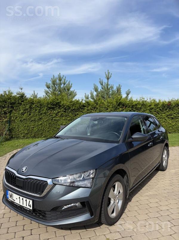 Grey Skoda Scala 2020 in Riga, with an engine capacity of 1.00 L and mileage of 100 thousand km for 11355 €, photo 1 on AUTOMOTO.COM.LV