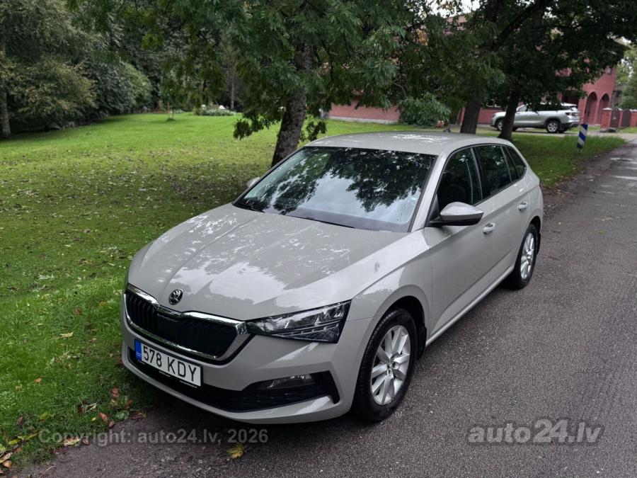 Grey Skoda Scala 2020 in Tallinn, with an engine capacity of 1.50 L and mileage of 106 thousand km for 12499 €, photo 1 on AUTOMOTO.COM.LV