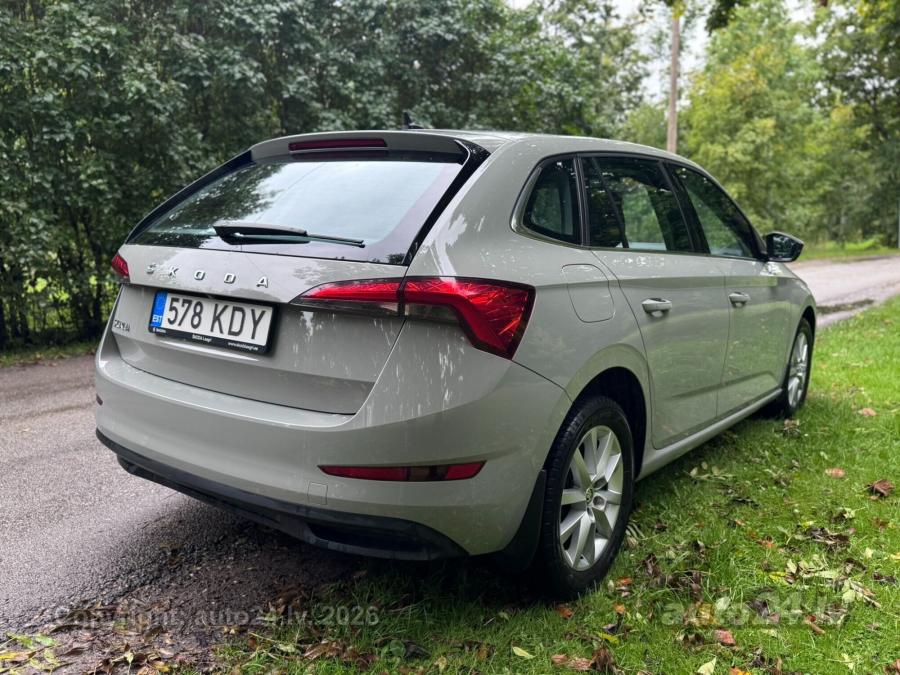 Grey Skoda Scala 2020 in Tallinn, with an engine capacity of 1.50 L and mileage of 106 thousand km for 12499 €, photo 8 on AUTOMOTO.COM.LV