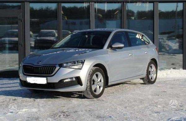 Grey Skoda Scala 2021 in Vilnius, with an engine capacity of 1.00 L and mileage of 46 thousand km for 12900 €, photo 1 on AUTOMOTO.COM.LV