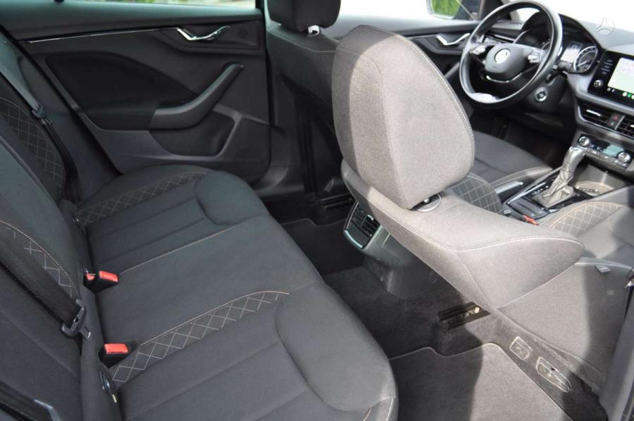 Grey Skoda Scala 2021 in Vilnius, with an engine capacity of 1.50 L and mileage of 104 thousand km for 11700 €, photo 11 on AUTOMOTO.COM.LV