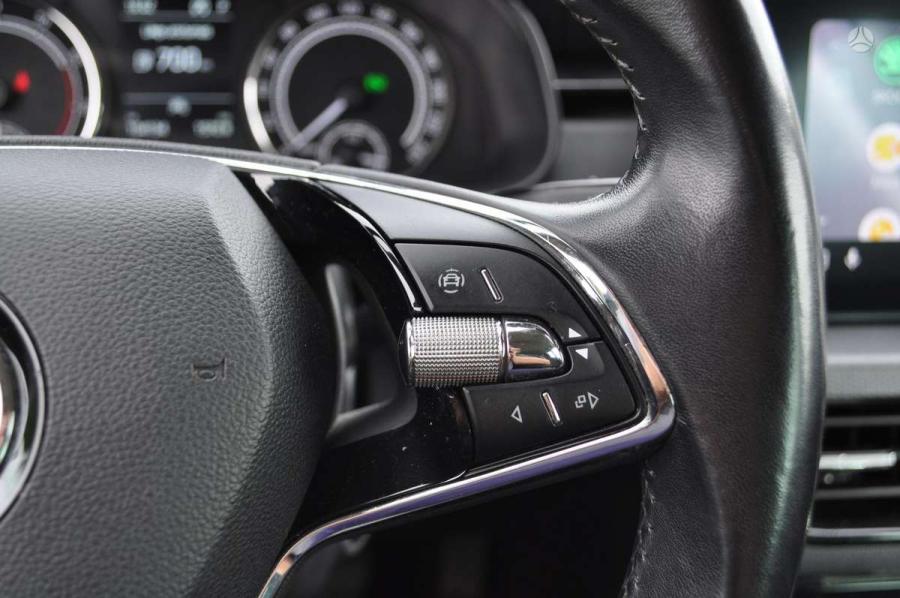 Grey Skoda Scala 2021 in Vilnius, with an engine capacity of 1.50 L and mileage of 104 thousand km for 11700 €, photo 25 on AUTOMOTO.COM.LV