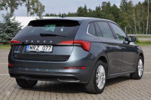 Grey Skoda Scala 2021 in Vilnius, with an engine capacity of 1.50 L and mileage of 104 thousand km for 11700 €, photo 5 on AUTOMOTO.COM.LV