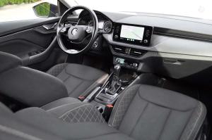 Grey Skoda Scala 2021 in Vilnius, with an engine capacity of 1.50 L and mileage of 104 thousand km for 11700 €, photo 8 on AUTOMOTO.COM.LV