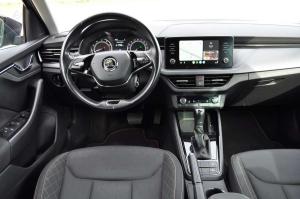 Grey Skoda Scala 2021 in Vilnius, with an engine capacity of 1.50 L and mileage of 104 thousand km for 11700 €, photo 9 on AUTOMOTO.COM.LV