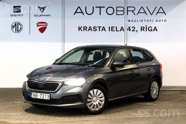 Grey Skoda Scala 2022 in Riga, with an engine capacity of 1.00 L and mileage of 169 thousand km for 10800 €, photo 1 on AUTOMOTO.COM.LV