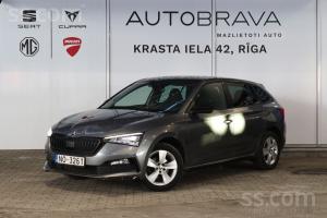 Grey Skoda Scala 2023 in Riga, with an engine capacity of 1.50 L and mileage of 60 thousand km for 20990 €, photo  on AUTOMOTO.COM.LV