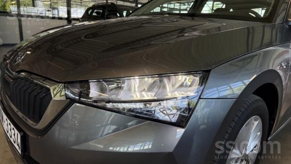 Grey Skoda Scala 2023 in Riga, with an engine capacity of 1.00 L and mileage of 48 thousand km for 15400 €, photo 8 on AUTOMOTO.COM.LV